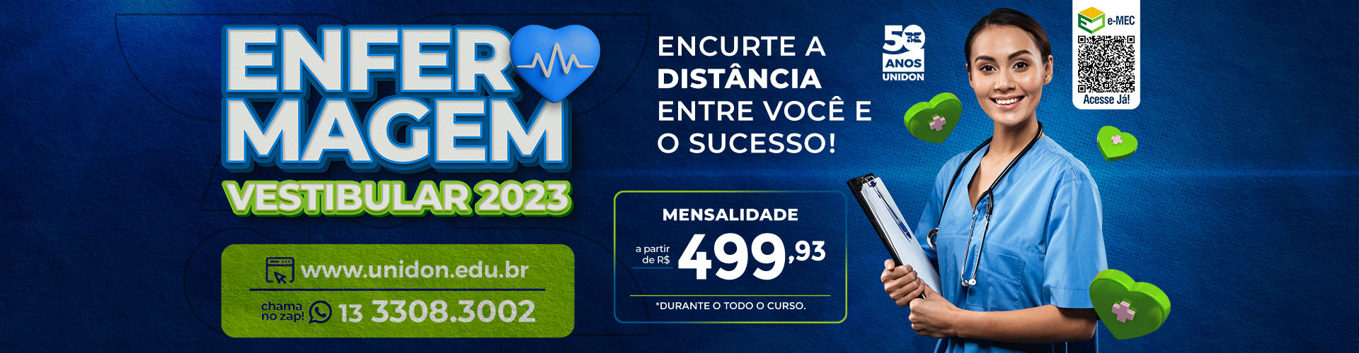 UNIDON – 50 anos de Tradição – Cursos presenciais e a distância no Guarujá